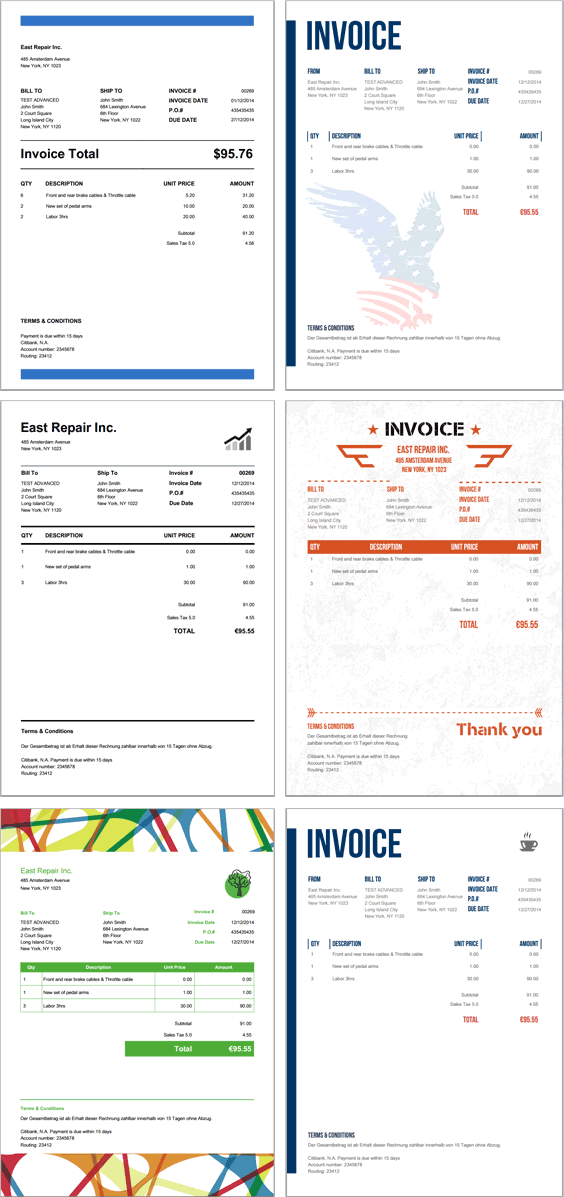 Introducing 300 awesome Invoice Templates - Make your Business Shine ...